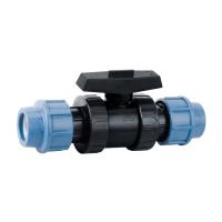 China Plastic Valve Manufacture Long-Lasting 32mm Blue PP Compression Valve for Irrigation for sale