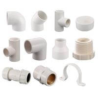 China ASTM PVC 4 Way Elbow Connector Pipe Fitting for SCH40 PVC Pipes 1/2