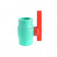 China 40mm PPR Ball Valve in White/Green with Socket/Thread Connection Manufactured for sale