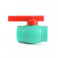 China 40mm PPR Ball Valve in White/Green with Socket/Thread Connection Manufactured for sale