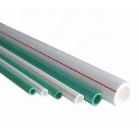 China Glue Connection PPR Pipe PN16 for Hot Water in White Green Manufactured for sale