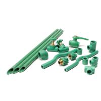 China Glue Connection PPR Pipe PN16 for Hot Water in White Green Manufactured for sale