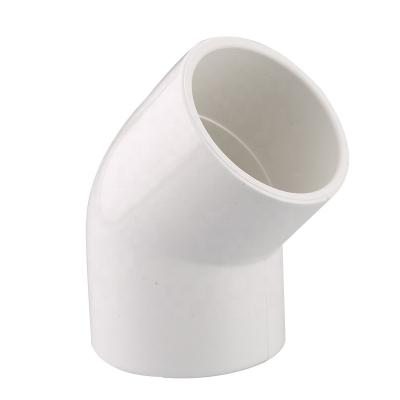 China ASTM D1785 Standard 2-Inch White PVC Pipe Fittings for Water Supply and Durable for sale