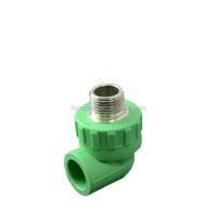 China Brass Insert Plastic Plumbing PPR Pipe Fittings Elbow for 20mm-400mm Water Distribution for sale