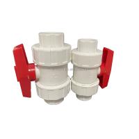 China Standard Thickness White PVC Ball Valve 1/2 for General Application and OEM Selection for sale