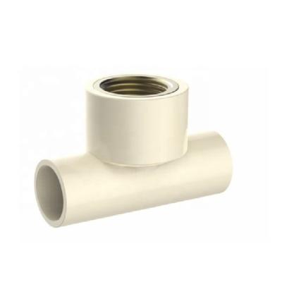 China STANDARD Length CPVC Ball Valve Cream Color CPVC Pipe Fittings with Free Sample Offer for sale