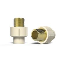 China Water Supply CPVC Tee Pipes and Fittings with BSPT Thread Forged Connection Flange for sale