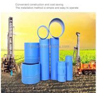 China Glue Connection PVC Casing Pipe for Water Well and Large Diameter Slotted for sale