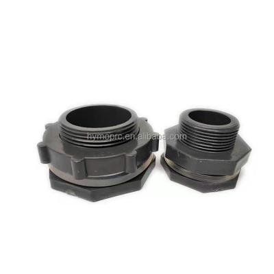 China Plumbing PVC Fittings Pipe Connector Bulkhead Fitting with Threaded Ends 20mm-400mm White for sale