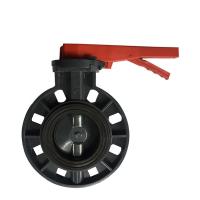 China 1.0MPA Pressure PVC 4 Inch Grooved Manual Butterfly Valve for Municipal Water Systems for sale