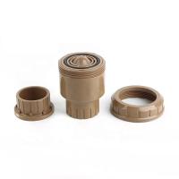 China Plastic Valve 1 Inch Brown Color Vertical PVC Ball Check Valve with Pressure 1.0MPA for sale