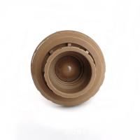 China Plastic Valve 1 Inch Brown Color Vertical PVC Ball Check Valve with Pressure 1.0MPA for sale
