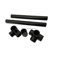 China PVC Pipe Connector Fittings for Plumbing ASTM Sch40 Customize Black Color 1/2