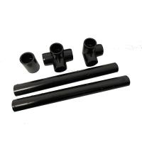 China PVC Pipe Connector Fittings for Plumbing ASTM Sch40 Customize Black Color 1/2