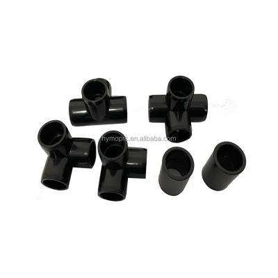 China PVC Pipe Connector Fittings for Plumbing ASTM Sch40 Customize Black Color 1/2