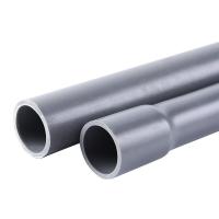 China PVC Electrical Conduit Pipe for Glue Connection Grey ASTM Standard UL 651 Sch 40 Size for sale