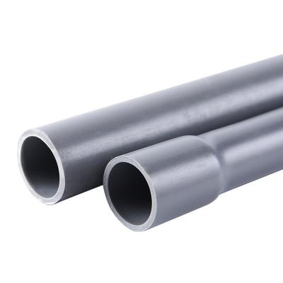 China PVC Electrical Conduit Pipe for Glue Connection Grey ASTM Standard UL 651 Sch 40 Size for sale