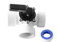 China 3-Way PVC Ball Valve for Swimming Pools Hydraulic Water Media General Application OEM for sale