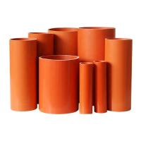 China Orange Color CPVC Pipe for Cable Protection Thickness 2.8M Processing Service Moulding for sale