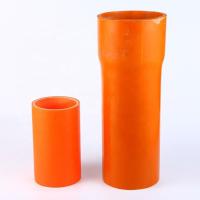 China Orange Color CPVC Pipe for Cable Protection Thickness 2.8M Processing Service Moulding for sale