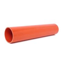 China Orange Color CPVC Pipe for Cable Protection Thickness 2.8M Processing Service Moulding for sale