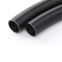 China Electrical Ultra Round Head LDPE Corrugated Pipe Customizable OEM Support in Black Color for sale