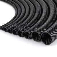 China Electrical Ultra Round Head LDPE Corrugated Pipe Customizable OEM Support in Black Color for sale