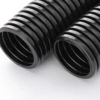 China Electrical Ultra Round Head LDPE Corrugated Pipe Customizable OEM Support in Black Color for sale