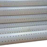 China Customizable Perforated PVC Drainage Pipe with Round Head Long-Lasting Performance for sale