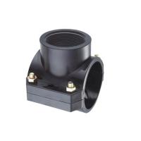 China Water Plastic Pipe Fittings Joint HDPE Pipe PN10 PP Compression Fitting and Brass Insert for sale