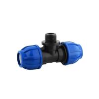 China 20-110MM PP Equal Tee Compression Fittings for Sustainable Agriculture Irrigation for sale
