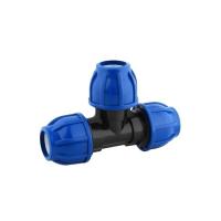 China 20-110MM PP Equal Tee Compression Fittings for Sustainable Agriculture Irrigation for sale