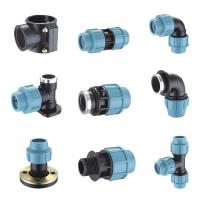 China 25mm 32mm PP Compression Fittings PN16 for Water Supply in Agriculture Drip Irrigation for sale