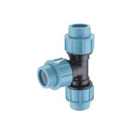 China 25mm 32mm PP Compression Fittings PN16 for Water Supply in Agriculture Drip Irrigation for sale