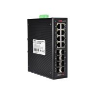 China 16 Port Gigabit Easy Managed Industrial PoE Switch With IEEE802.3af/At PoE Standard for sale