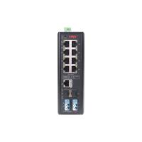 China 10 Port Gigabit Bypass Managed Industrial PoE Switch With IEEE 802.3af IEEE 802.3at for sale