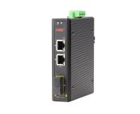China Unmanaged 3 Port Gigabit Industrial PoE Fiber Switch DIN Rail Mountable Plug and Play for sale
