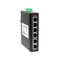 China 6 Port Gigabit Industrial Unmanaged Poe Switch Fanless Design DIN Rail Mounting for sale