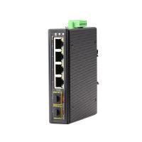 China Rugged Metal Housing Industrial 6 Port Gigabit PoE Switch DIN Rail Mounting for sale