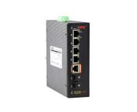 China 6 Port L2+ Gigabit Industrial PoE Switch With16Gbps Switching Capacity for sale