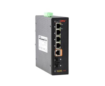 China 6 Port L2+ Gigabit Industrial PoE Switch With16Gbps Switching Capacity for sale