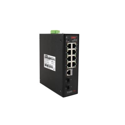 China 10 Port L2+ Gigabit Managed PoE Switch Industrial Grade With 8 PoE Ports for sale