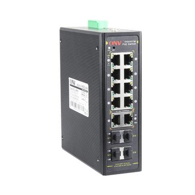 China 14 Port Industrial Fiber Gigabit PoE Switch Wide Temperature For Long Distance Networks for sale