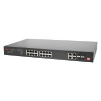 China 20-port Gigabit Easy Managed PoE Switch with 30W per Port Power Delivery for sale