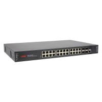 China 28 Port Gigabit Managed PoE Switch 600W Total Power For IP Surveillance Systems for sale