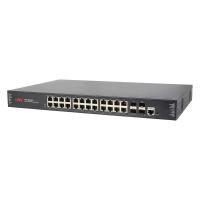 China 28 Port Gigabit Managed PoE Switch 600W Total Power For IP Surveillance Systems for sale