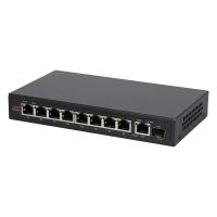 China 10-port Gigabit PoE switch with 30W PoE and Gigabit uplink for reliable network power for sale