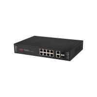 China 12 Port Gigabit PoE Switch Unmanaged With 30W PoE Per Port 24Gbps Switching Capacity for sale