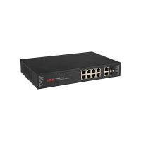 China 12 Port Gigabit PoE Switch Unmanaged With 30W PoE Per Port 24Gbps Switching Capacity for sale