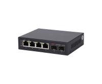 China 6 Port Gigabit PoE Switch With 30W PoE Per Port And Gigabit Uplink SFP Ports for sale